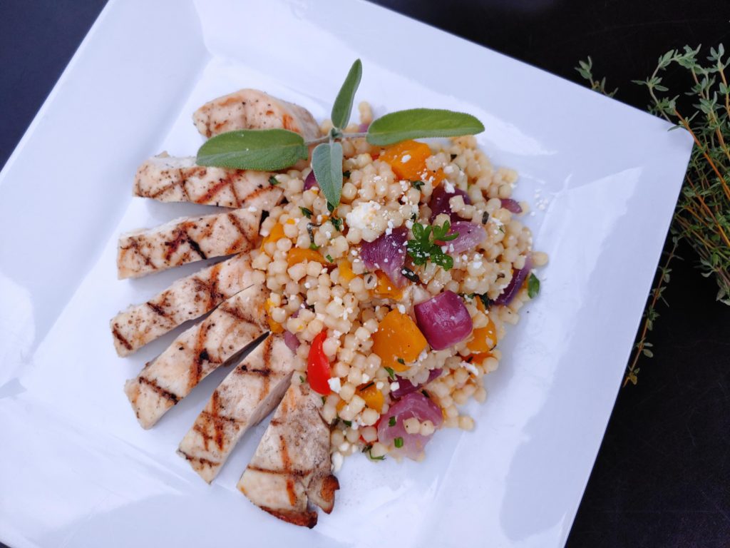 Roasted Vegetable and Feta Couscous - Pineland Farms Dairy