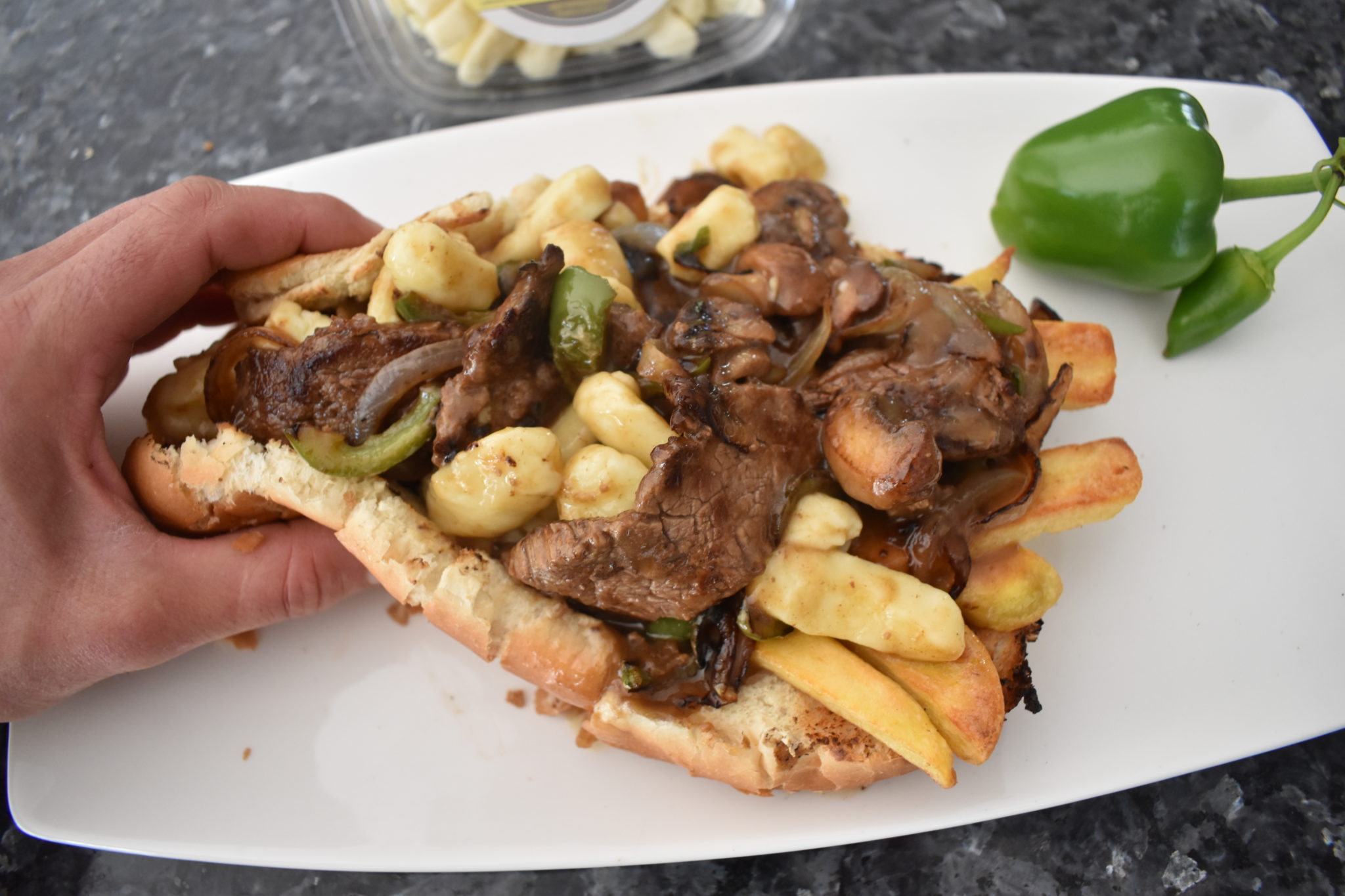 STEAK AND CHEESE POUTINE - Pineland Farms Dairy